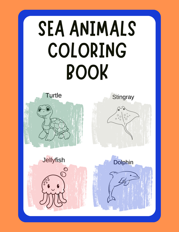 Sea Animals Coloring Book – Dondersteen